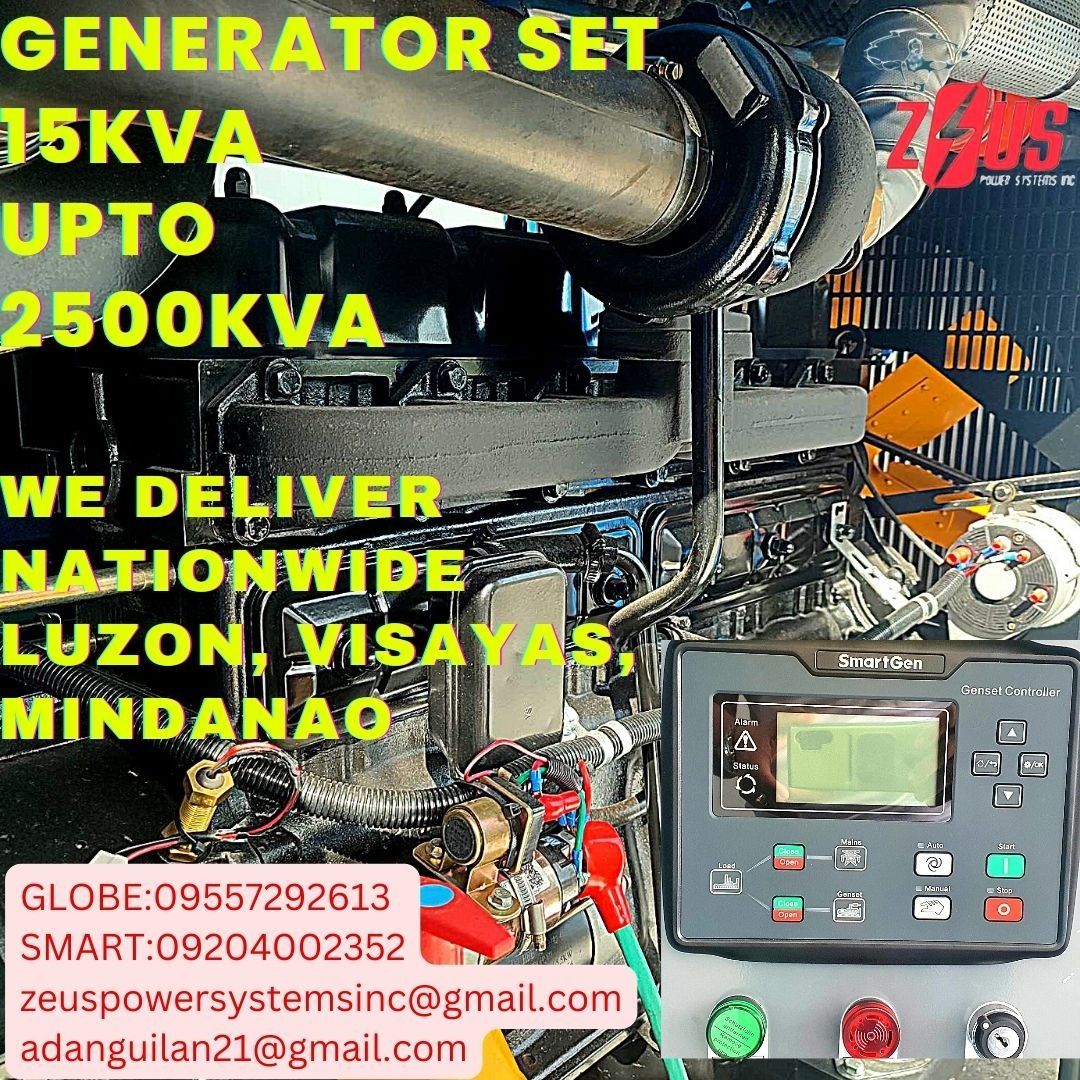 Generator Set - 15kva 30kva 45kva 60kva 75kva 90kva 115kva 130kva ...
