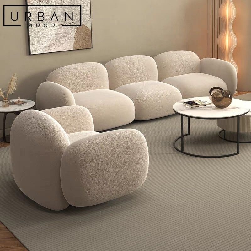 GOOB Modern Boucle Sofa, Furniture & Home Living, Furniture, Sofas on ...