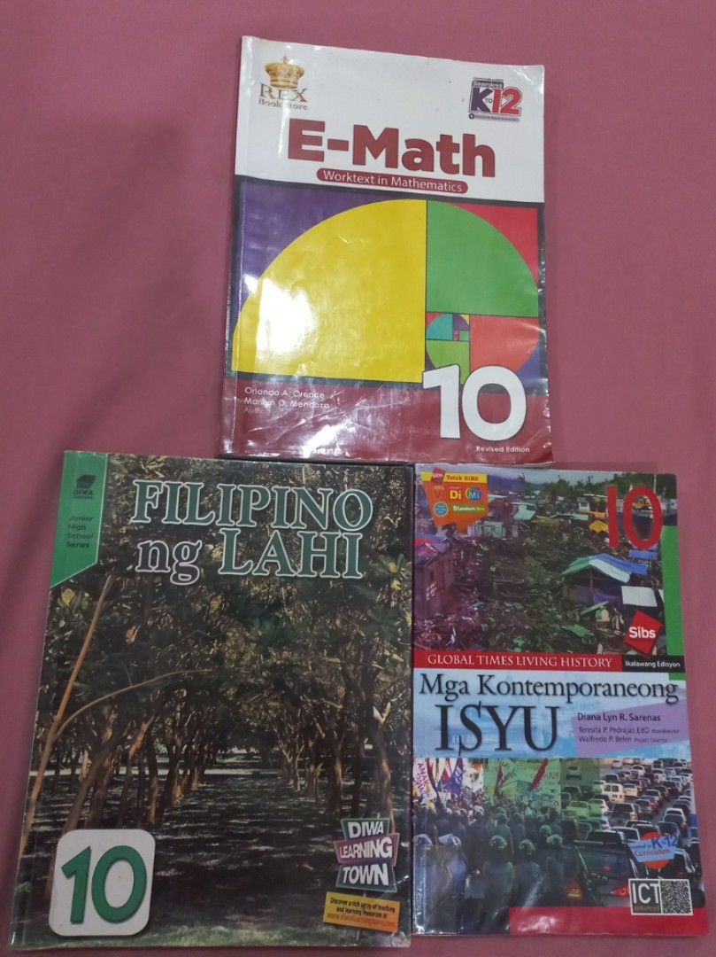 Grade 10 Books (MATH, AP, FILIPINO), Hobbies & Toys, Books & Magazines ...