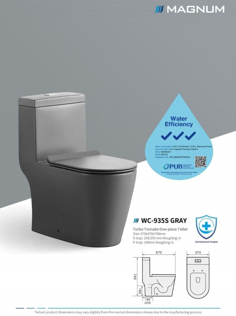 Gray Geberit Flushing Turbo Tornado Toilet Bowl & Stainless Steel Basin ...