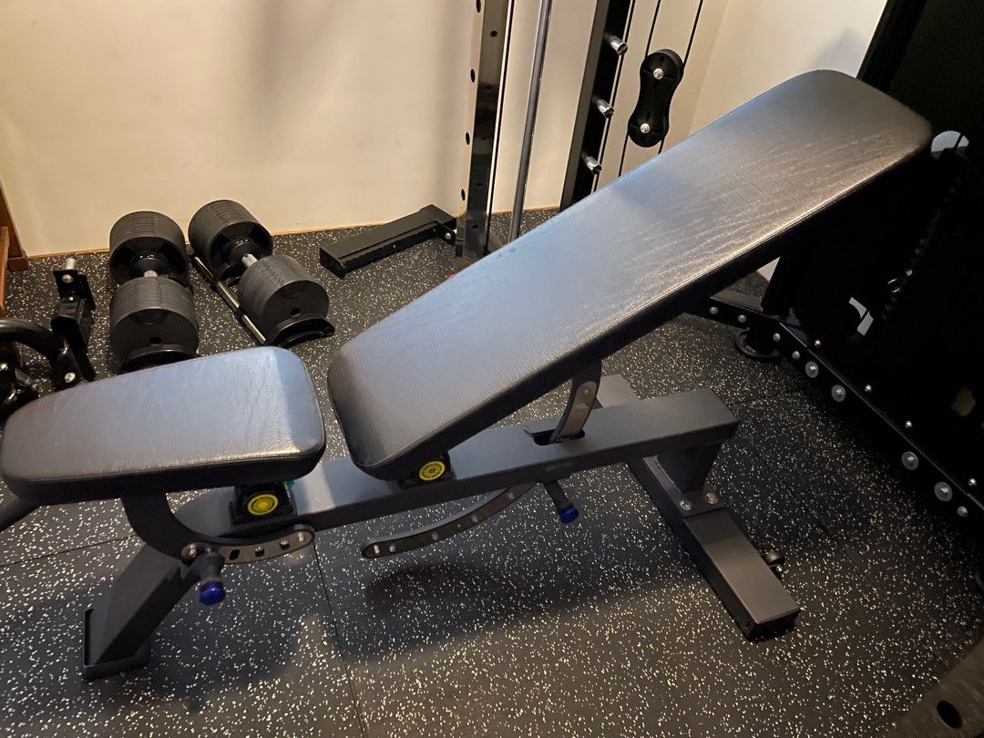 Gym Multi Functional Squat Rack Smith Machine with 100kg counterweight ...