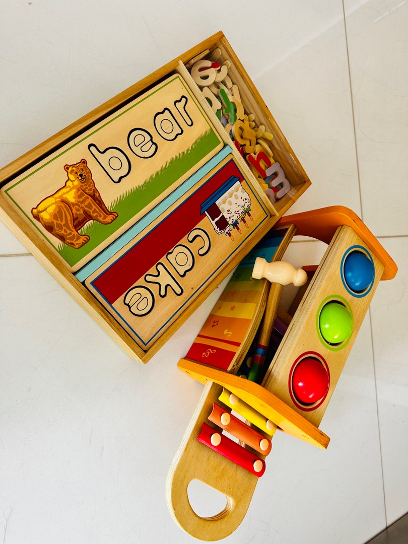 Hape Melissa Doug like new, Babies & Kids, Infant Playtime on Carousell