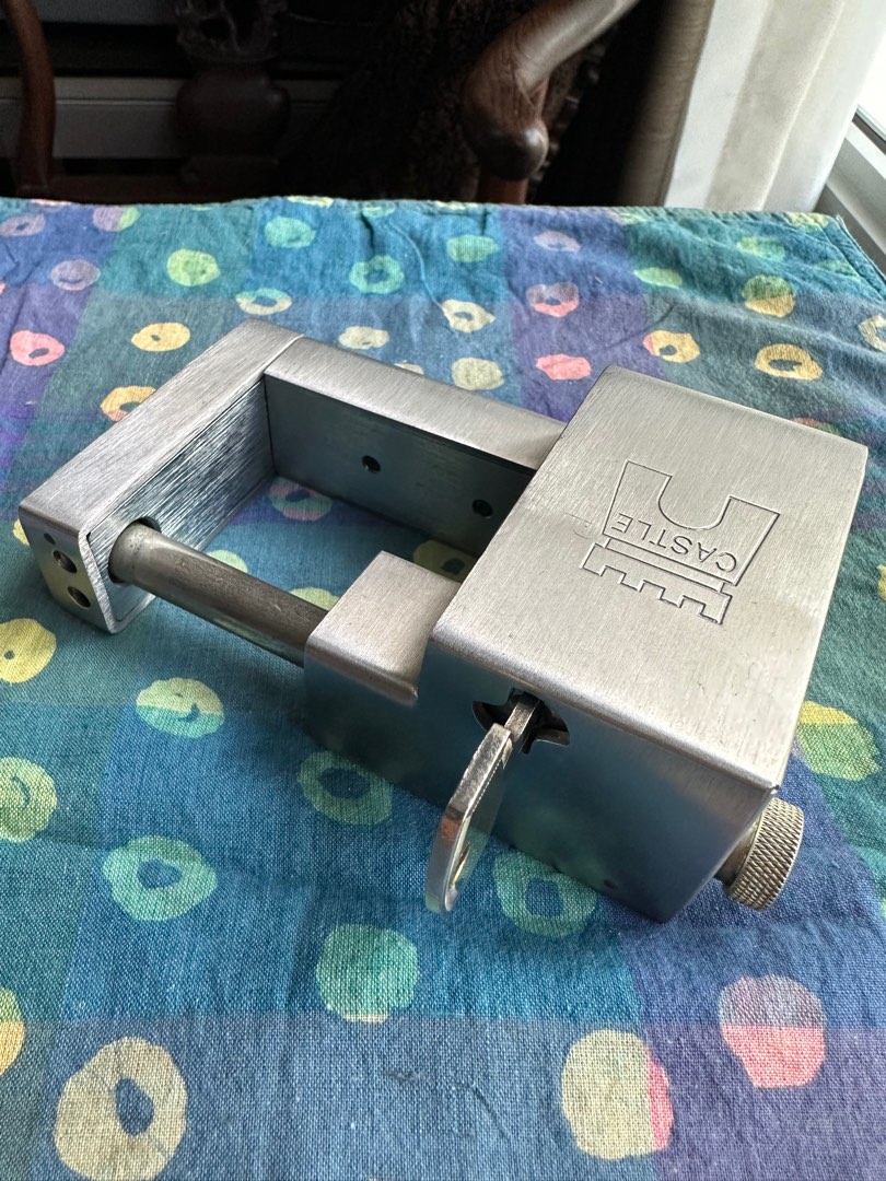 HDB metal pad lock Castle, Furniture & Home Living, Security & Locks ...