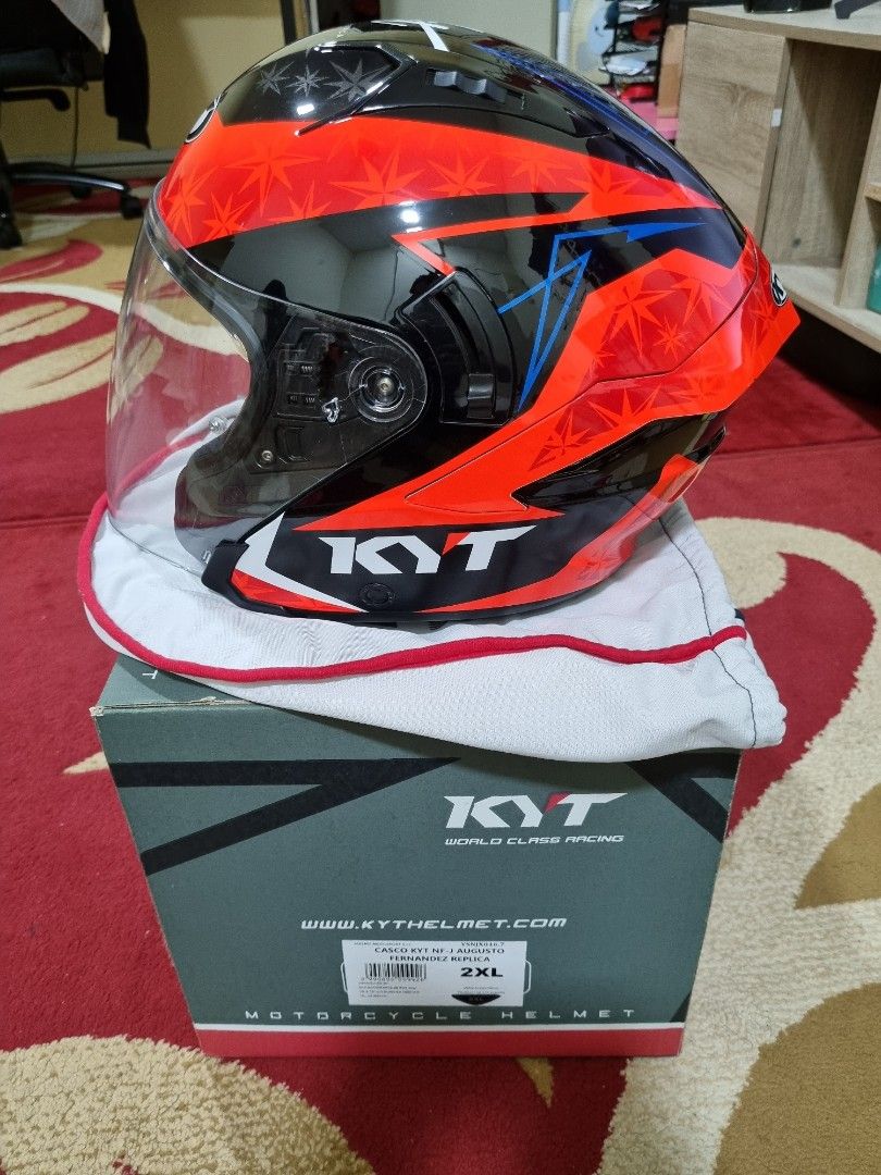 HELMET KYT NFJ AUGUSTO FERNANDES, Motorbikes on Carousell