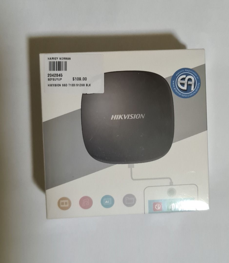 HIKVision T100I Portable External SSD 512GB, Solid State Disk Hard ...