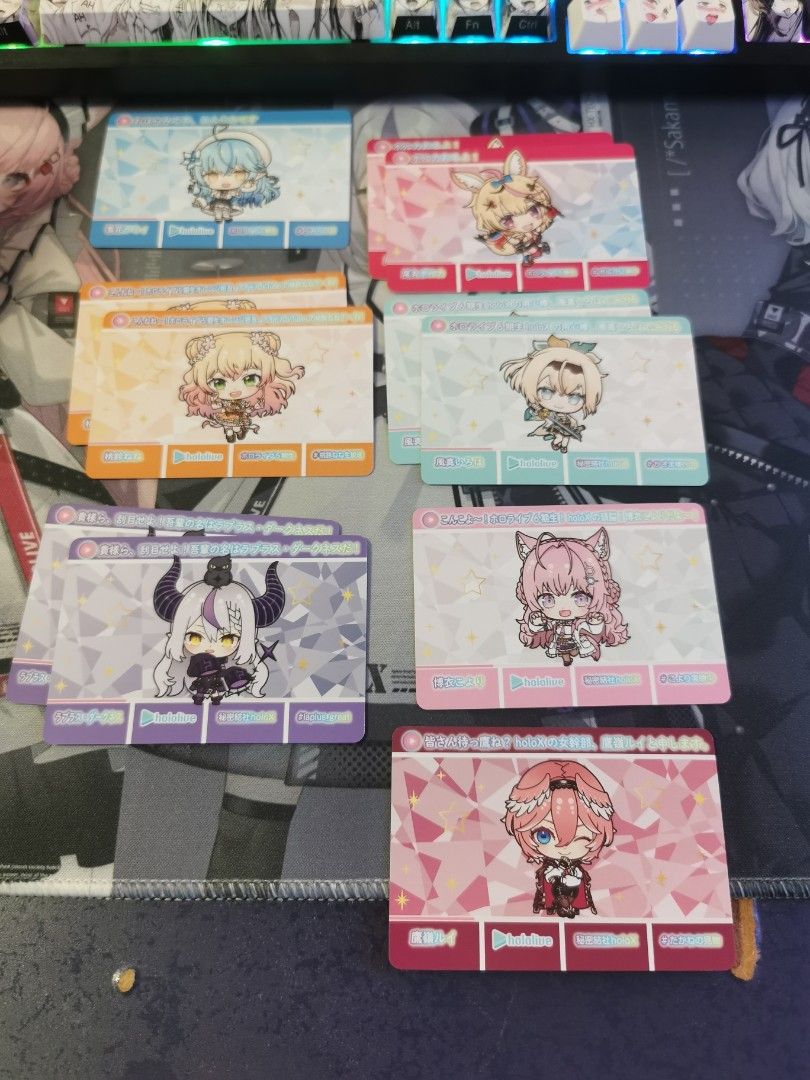 Hololive misc gen chibi card, Hobbies & Toys, Memorabilia ...