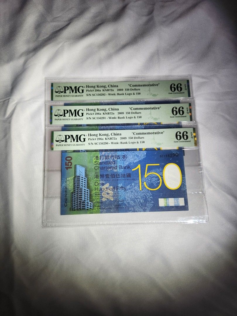 Hong Kong SCB $150 Banknote @ PMG66 EPQ, Hobbies & Toys, Memorabilia & Collectibles, Currency on ...
