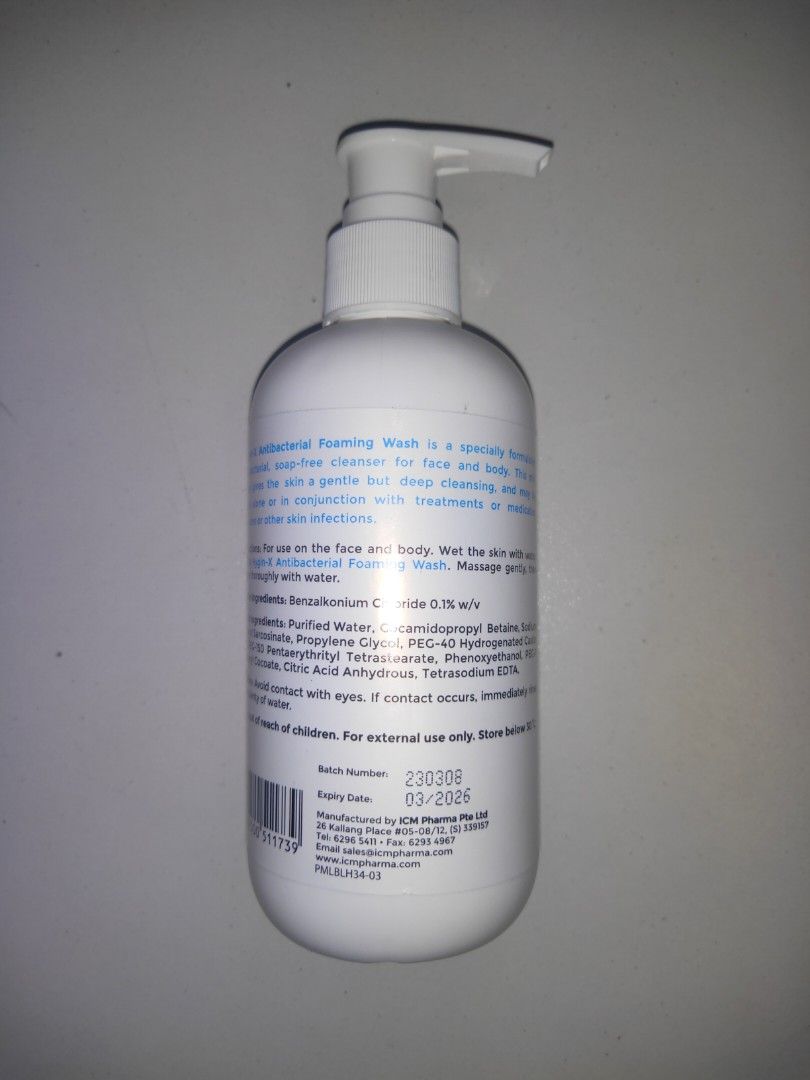 ICM Pharma Hygin-X Antibacterial Foaming Wash, Beauty & Personal Care ...