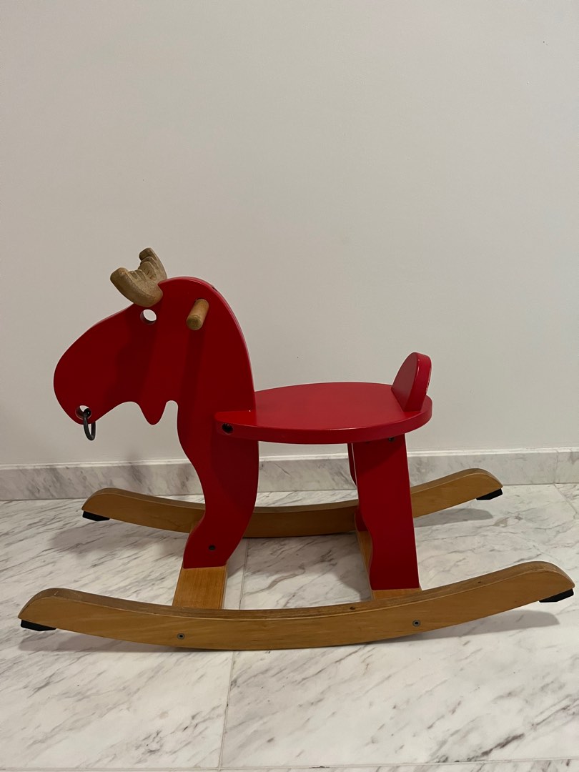 IKEA Rocking Moose, Babies & Kids, Infant Playtime on Carousell