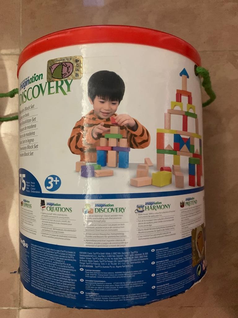 Imaginarium Discovery - Wooden Blocks 75 Pieces, 兒童＆孕婦用品, 嬰兒玩具 - Carousell