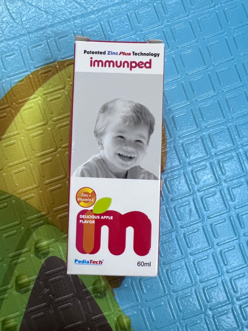 Immunped Zinc and Vit C Apple Flavor 60ml, Health & Nutrition, Health ...