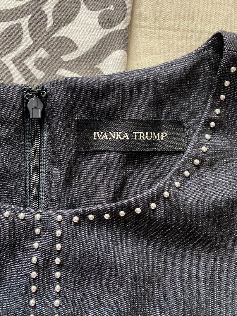Ivanka Trump figure-skimming dress with metal bead detailing, office or ...