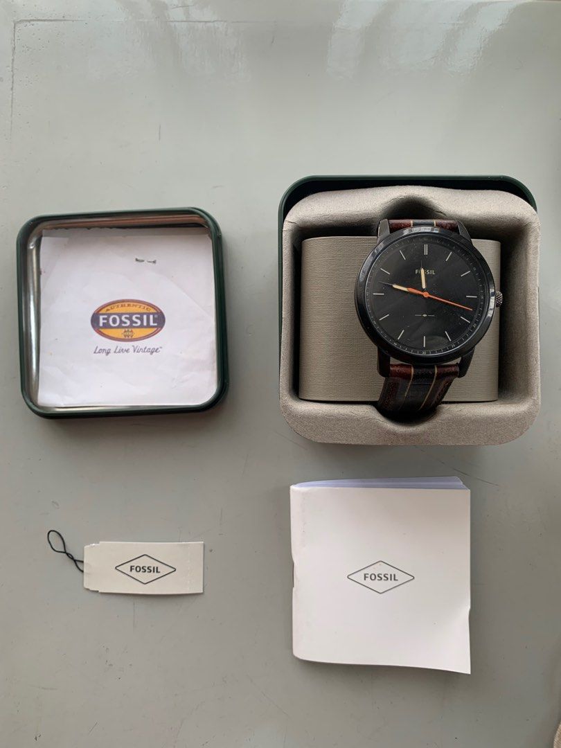 Jam Tangan Fossil The Minimalist Leather Strap Limited Edition, Fesyen ...