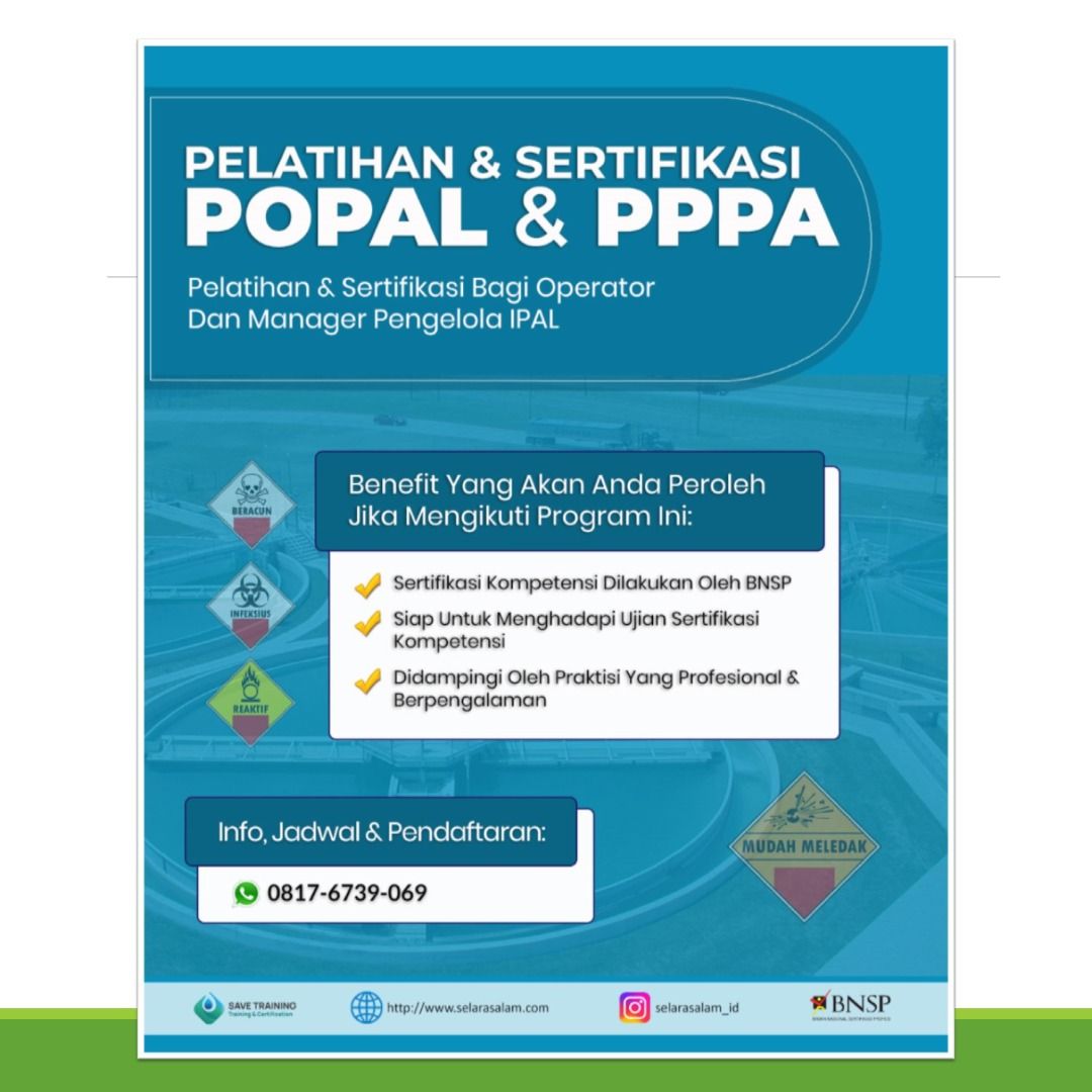 Jaminan Mutu, CALL 0817-6739-069, PELATIHAN DAN SERTIFIKASI POPAL DAN PPPA DI INDONESIA, Serba ...