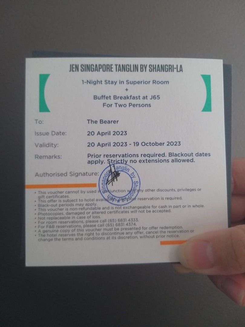 JEN Singapore Tanglin by Shangri-La, Tickets & Vouchers, Vouchers on ...
