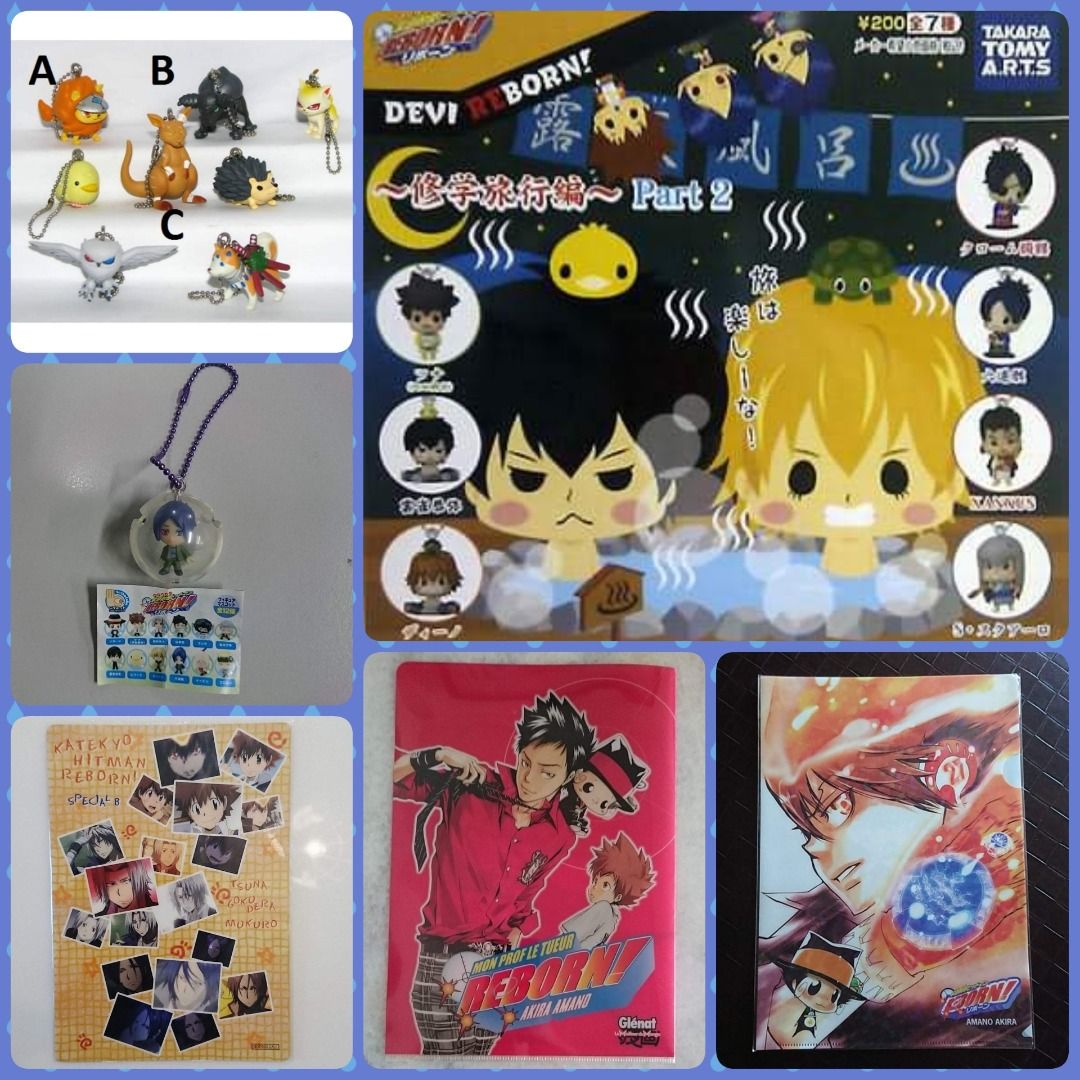 Kateikyoshi Hitman Reborn KHR Onsen Swing Mascot Keychains - Mukuro ...