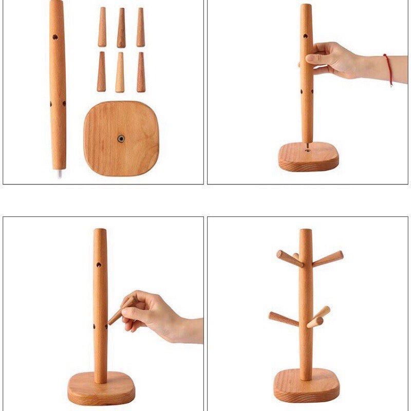 Kayu Tempat Letak Cawan, Furniture & Home Living, Kitchenware ...