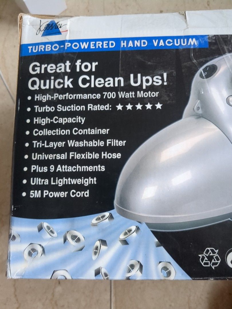 Kessler Turbo-powered hand vacuum, TV & Home Appliances, Vacuum Cleaner ...