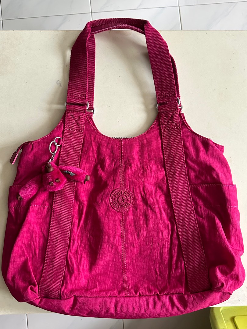 Kipling hot pink bag, Women's Fashion, Bags & Wallets, Tote Bags on ...