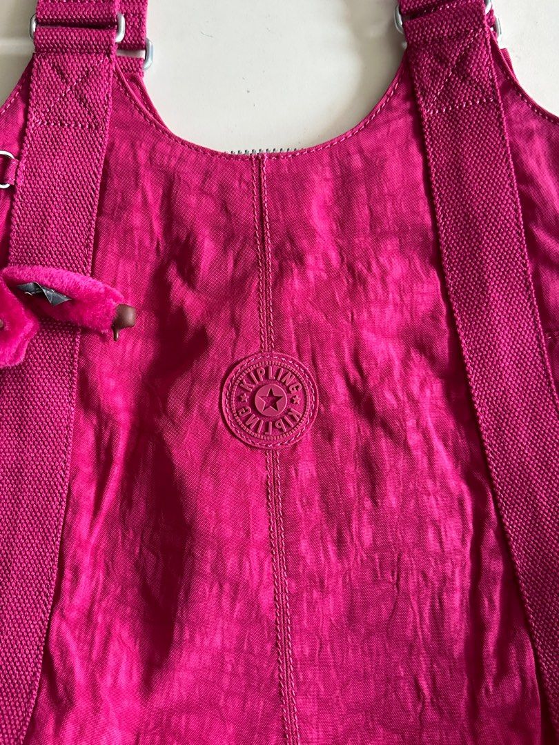 Kipling hot pink bag, Women's Fashion, Bags & Wallets, Tote Bags on ...