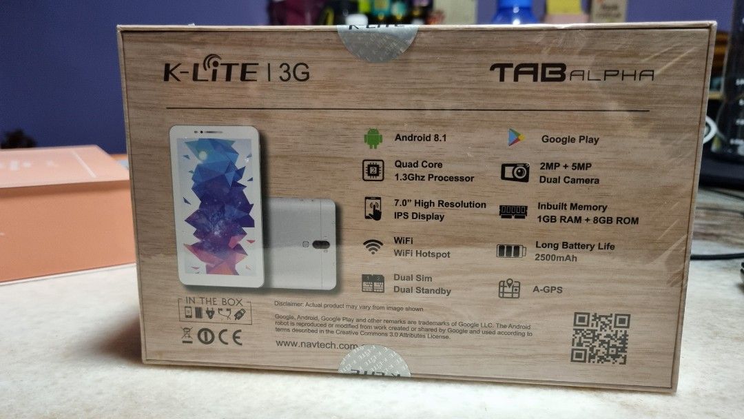 K-LITE 3G TAB ALPHA, Mobile Phones & Gadgets, Tablets, Android on Carousell