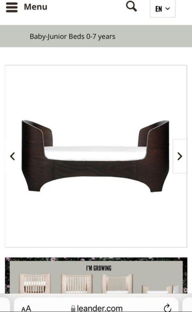 Leander bed for toddlers, Babies & Kids, Baby Nursery & Kids Furniture ...