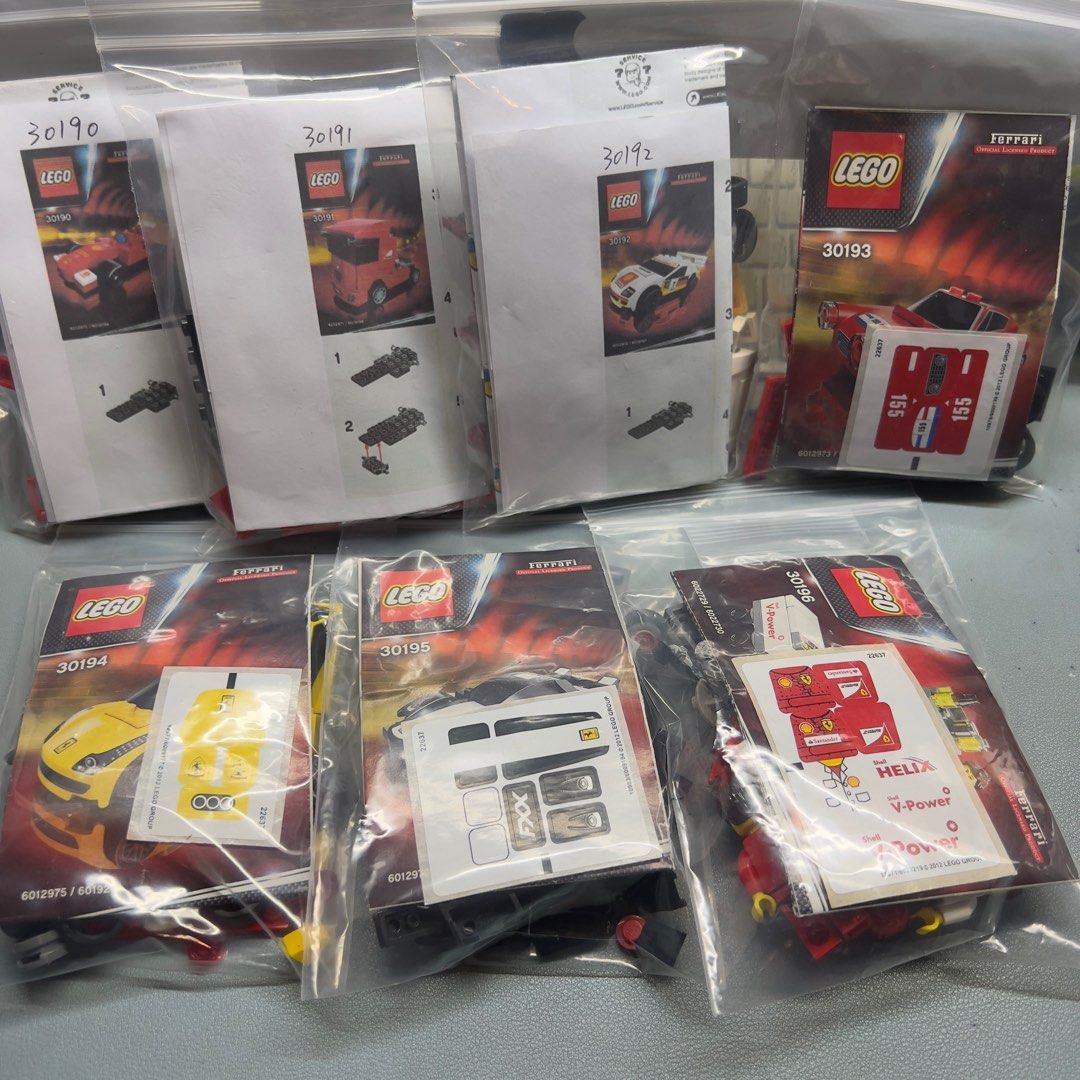 Lego Shell V-Power X Ferrari Collection 2012年限量版, 興趣及遊戲, 收藏品及紀念品, 古董收藏 ...