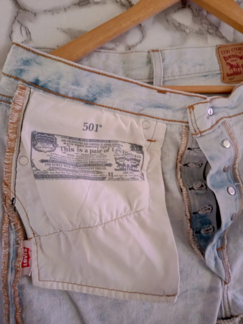 Levi's 501 Womens Tye Die Acidwash Size 31, Actual Waist is 32 Button ...