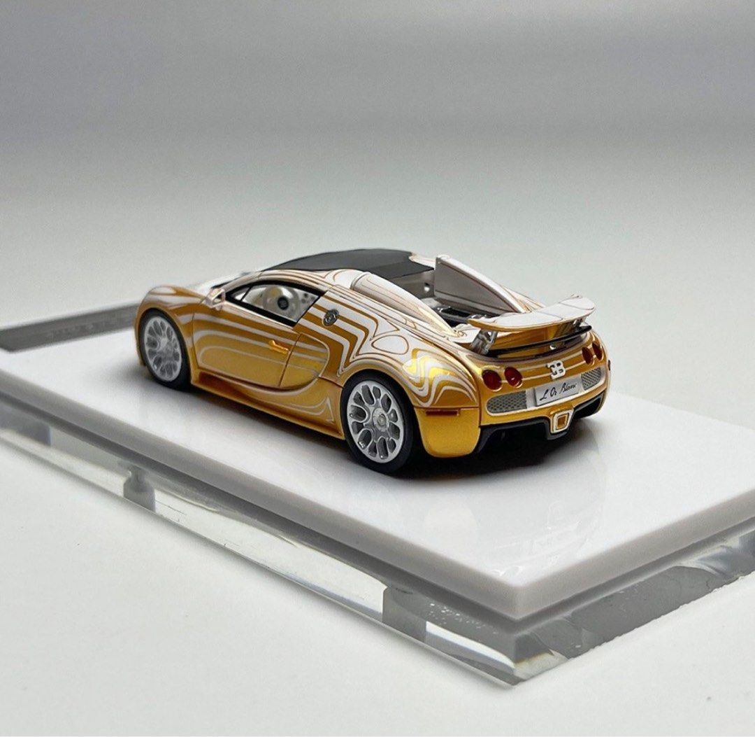 LJM 1/64 Bugatti Veyron Ceramic Gold / Mini GT Inno64 Tarmac Works ...
