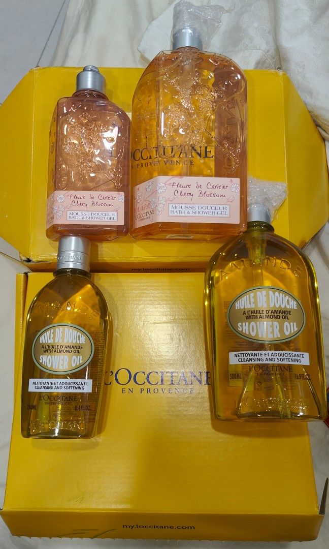 Loccitane Body Wash (Almond Oil Cherry Blossom), Beauty & Personal Care ...