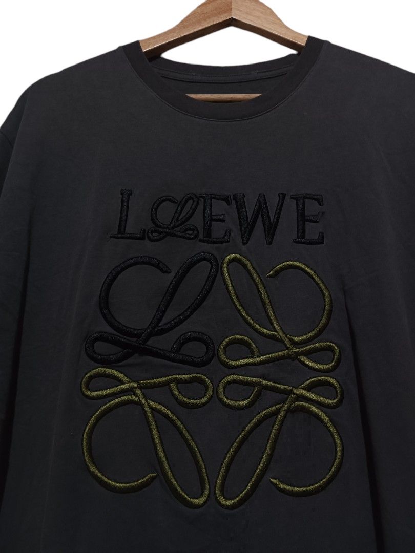 Loewe Embroidered Logo Shirt, Luxury, Apparel on Carousell