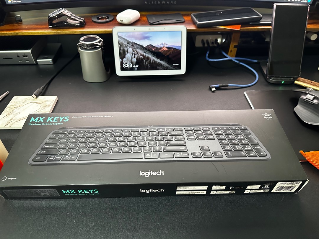 Logitech MX Keys Full Size Advance Wireless Keyboard, Computers & Tech ...