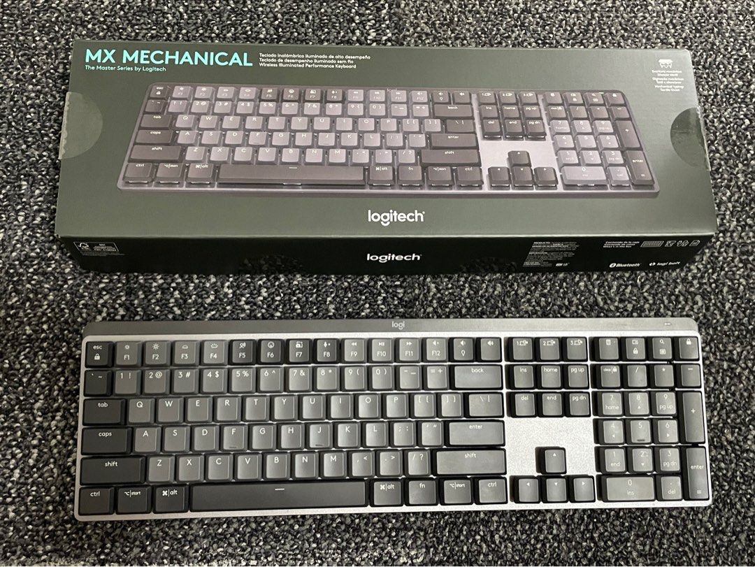 Logitech MX Mechanical Wireless Illuminated Performance Keyboard - Tactile Quiet, Computers ...
