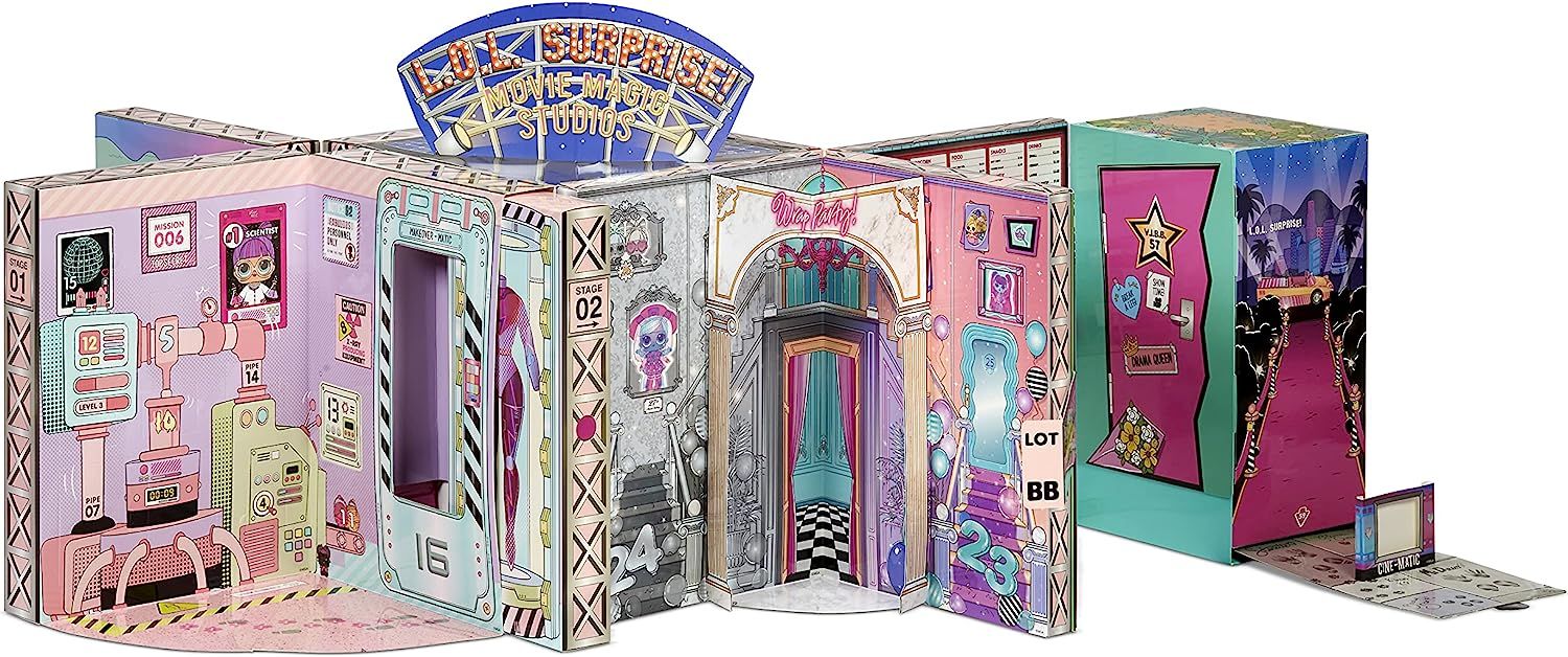 L.O.L. Surprise! OMG Movie Magic Studios with 70+ Surprises, 12 Dolls ...