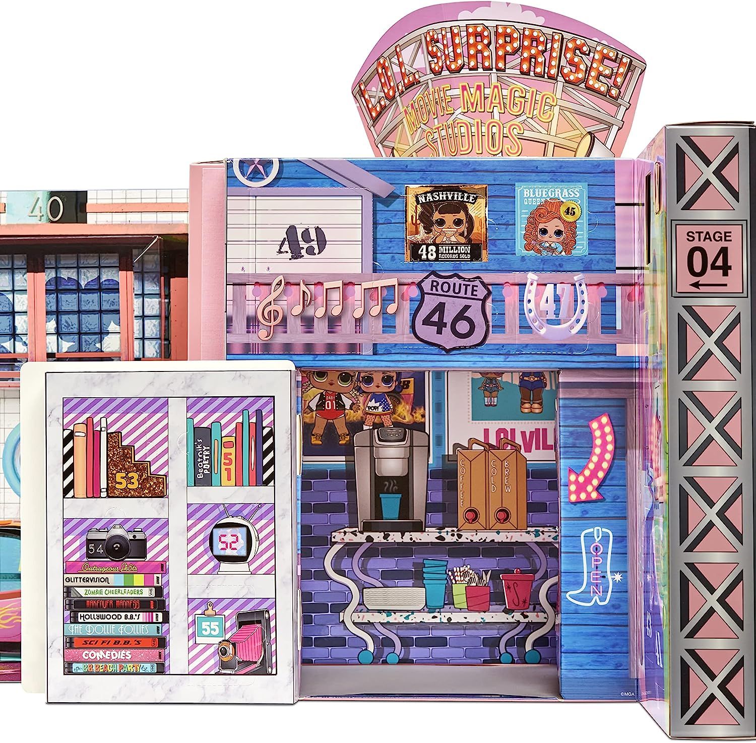 L.O.L. Surprise! OMG Movie Magic Studios with 70+ Surprises, 12 Dolls ...