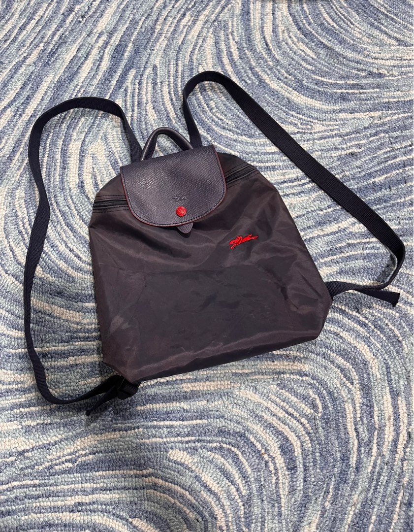 LONGCHAMP ORIGINAL BUTTON NAVY BLUE GRADIENT BACKPACK with etiketa ...