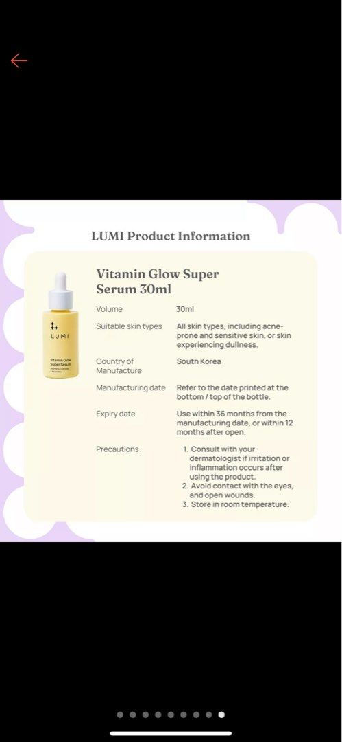 Lumi Vitamin Glow Super serum, Beauty & Personal Care, Face, Face Care ...