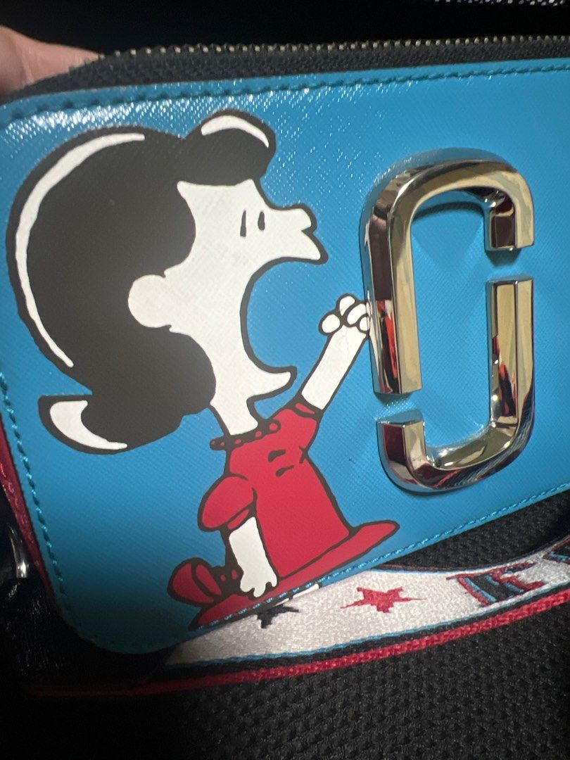 MARC JACOBS X Peanuts Saffiano Small Lucy Snapshot Camera Bag Multi ...