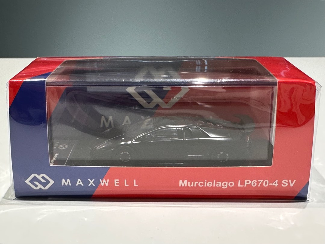 Maxwell 1/64 Lamborghini Murcielago LP670-SV Matt Black / Mini GT Inno64 Tarmac Works Hotwheels ...