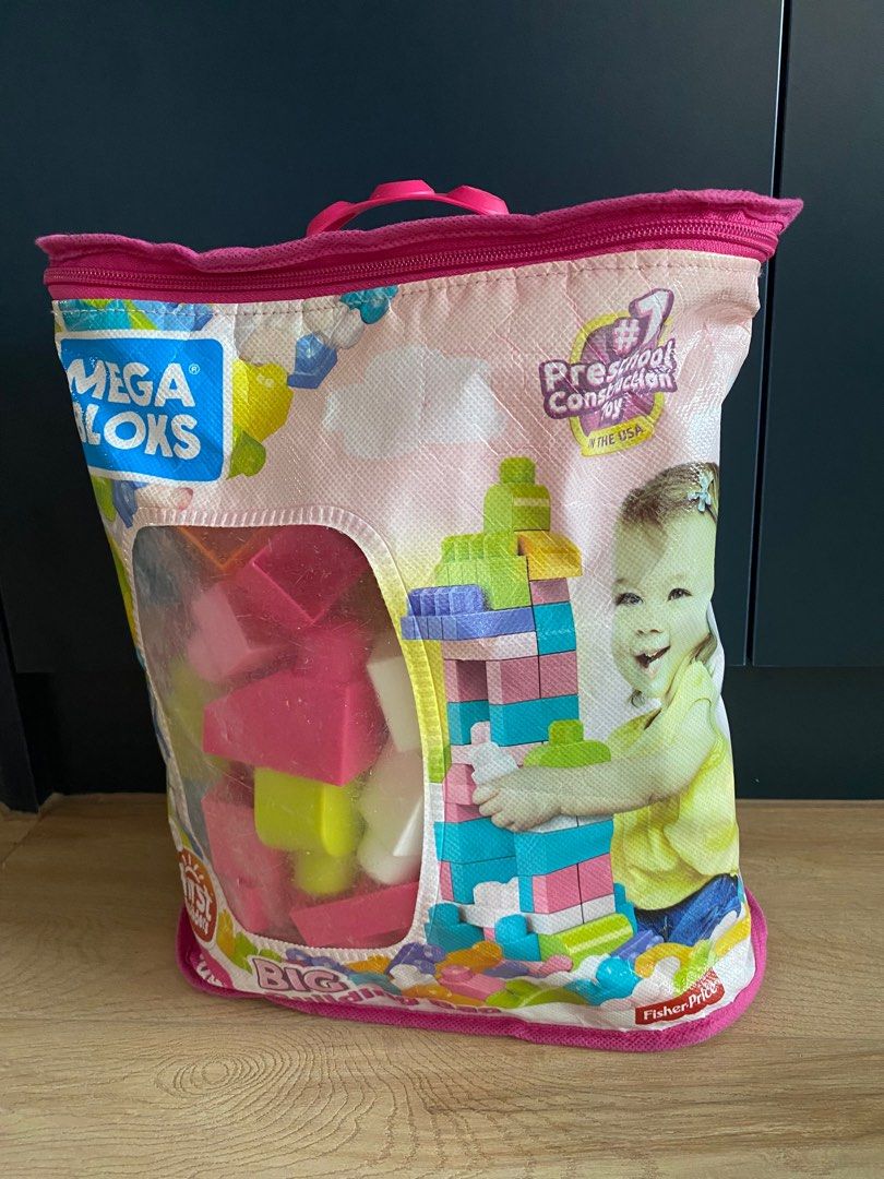 Mega Bloks Big Building bag - 80 pieces, Babies & Kids, Infant Playtime ...