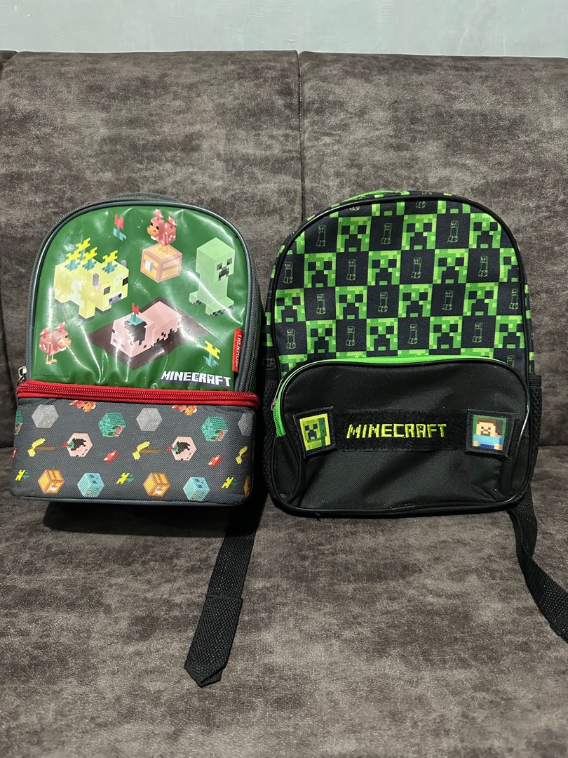 Minecraft bag set, Babies & Kids, Babies & Kids Fashion on Carousell