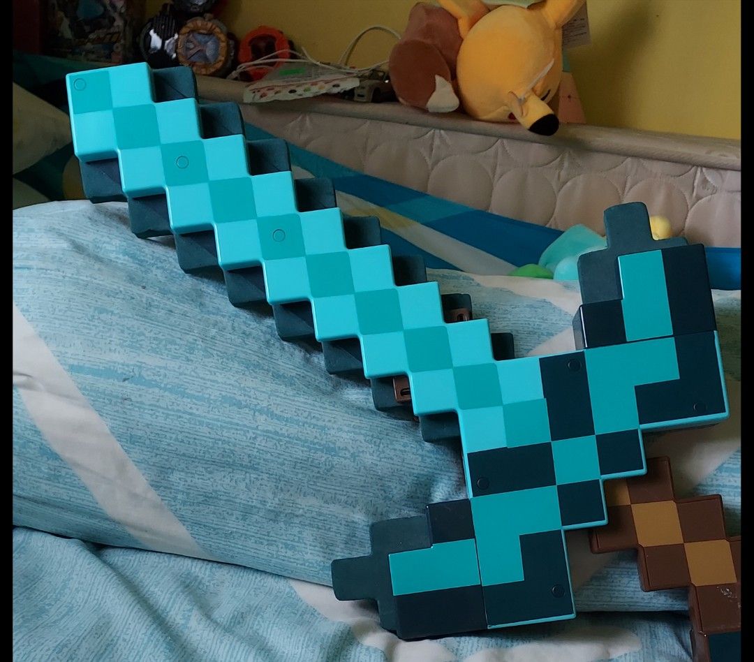 Minecraft Diamond Sword and pickaxe 2 in 1 toy, Hobbies & Toys, Toys ...