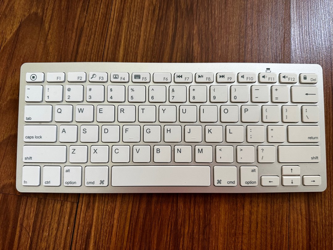 Miniso White Gray Bluetooth Keyboard, Computers & Tech, Parts ...