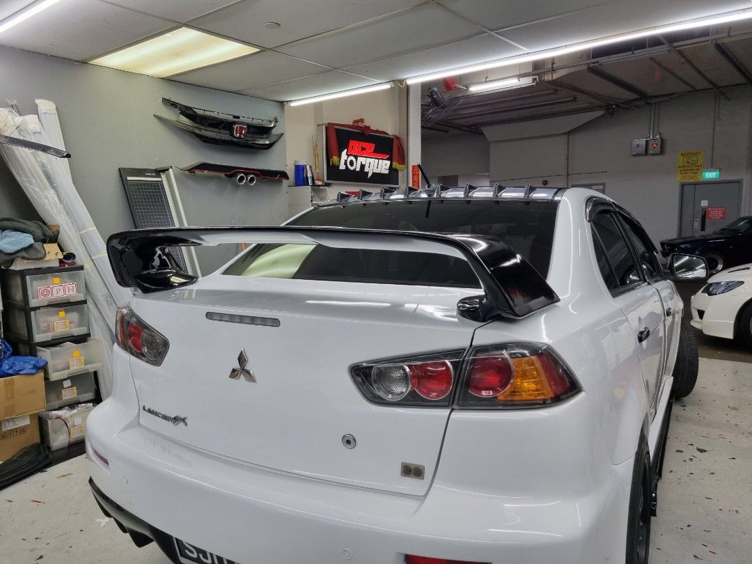 Mitsubishi Lancer EX Evo Exterior Accessories Front Lip Spoiler Roof ...