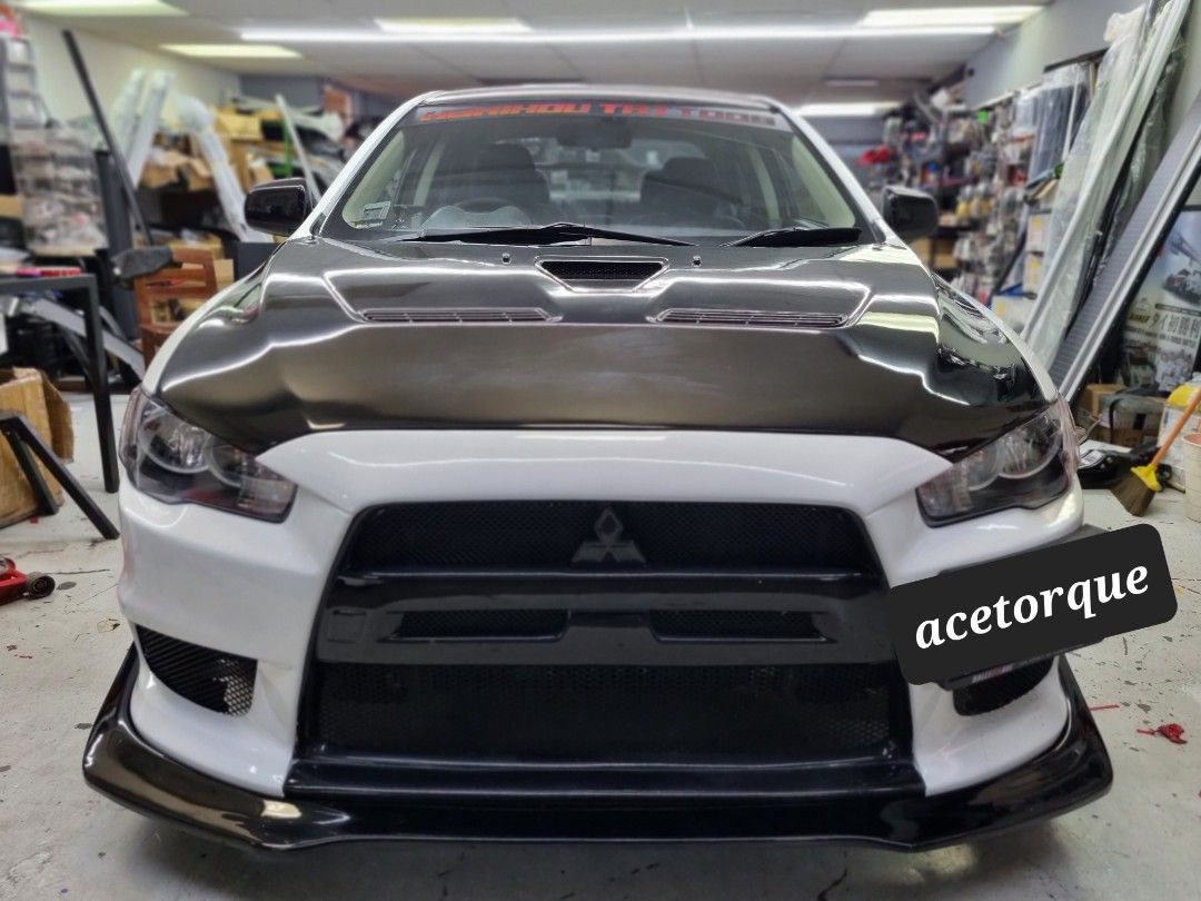 Mitsubishi Lancer EX Evo Exterior Accessories Front Lip Spoiler Roof ...