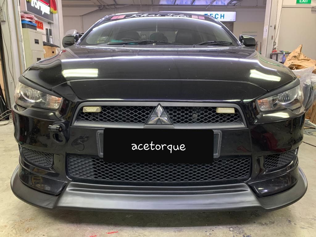 Mitsubishi Lancer EX Evo Exterior Accessories Front Lip Spoiler Roof ...