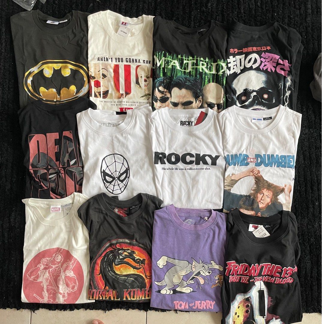Movies Original Licensed Tshirt (Marvel / Matrix / IT / Batman / Tom ...
