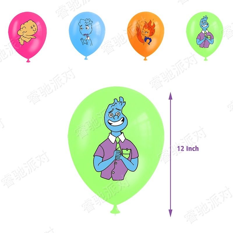 NEW Elemental Birthday Theme Set: Happy Birthday Banner, Hanging Swirls ...