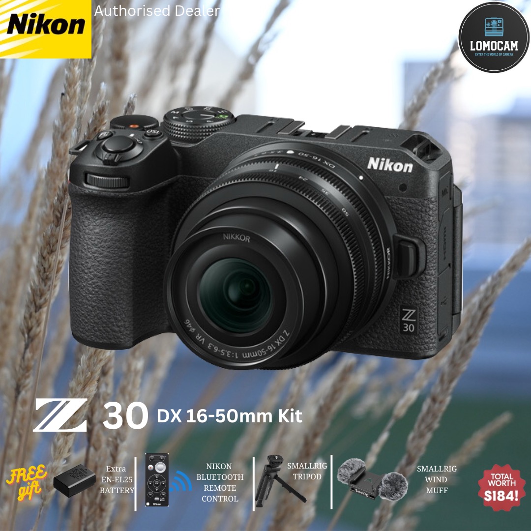 Nikon Z30 Mirrorless Camera with 16-50mm Lens, Photography, Cameras on ...