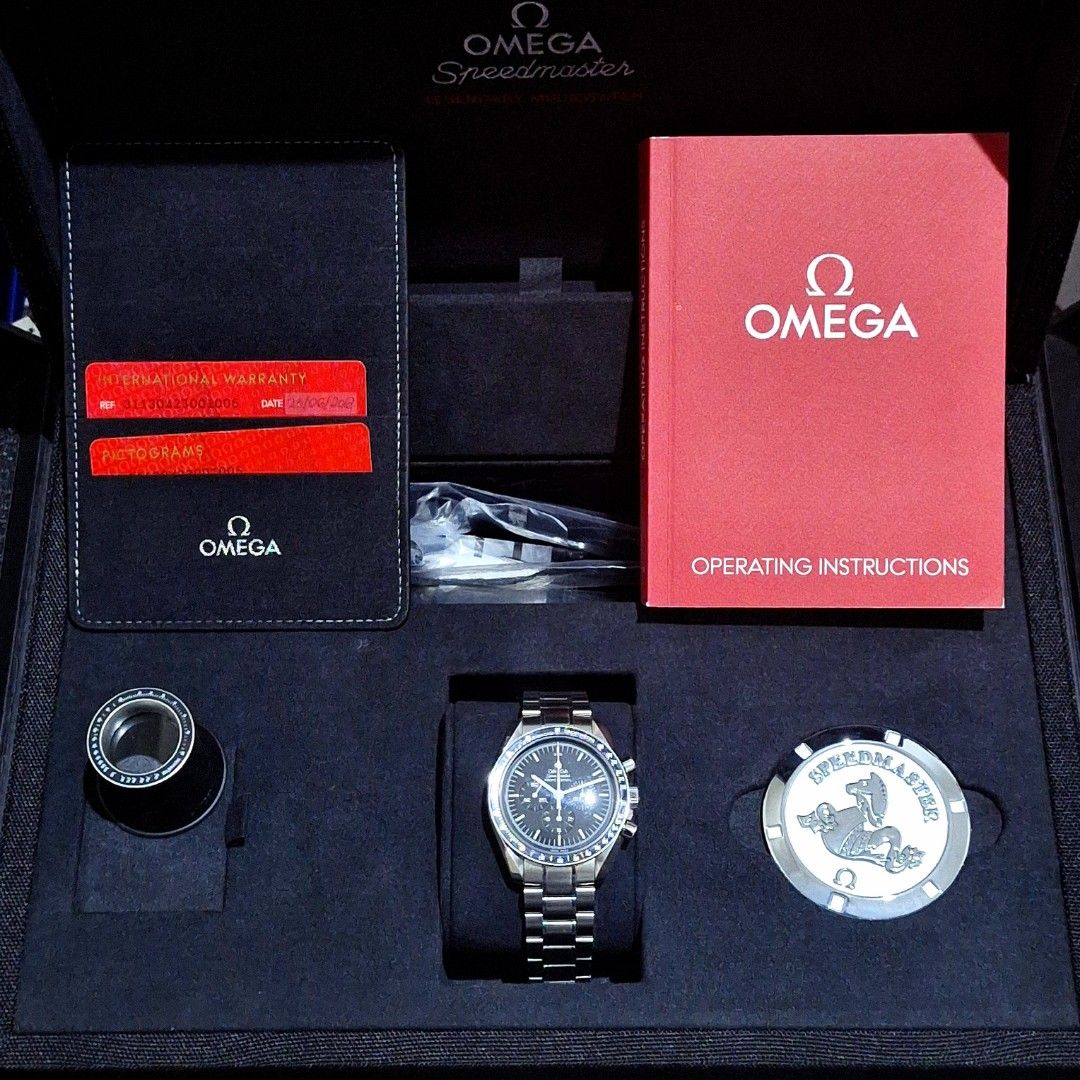 Omega Speedmaster Professional Moonwatch complete presentation box ...